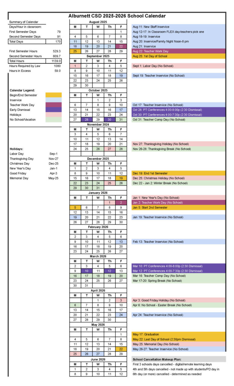Calendars - Alburnett Community Schools