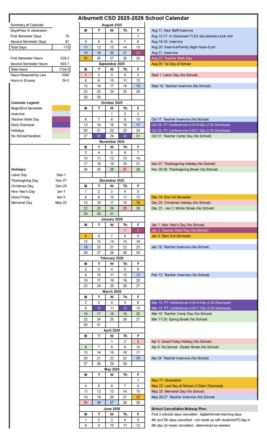 Calendars - Alburnett Community Schools